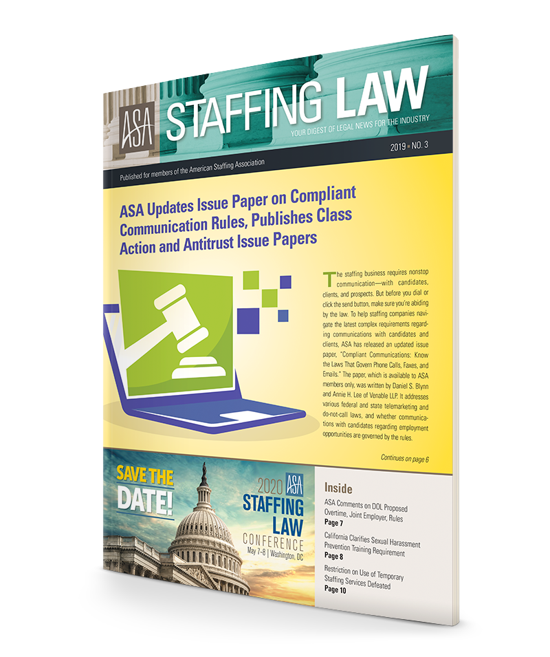 Staffing Law Digest
